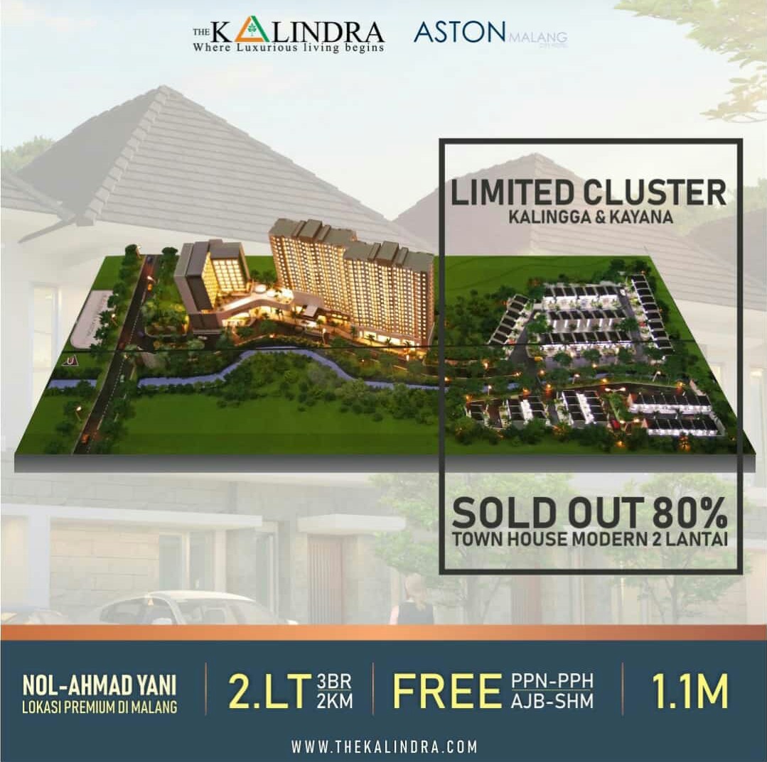 Banyak Diburu, Town House Modern 2 Lantai The Kalindra Sold Out 80 ...
