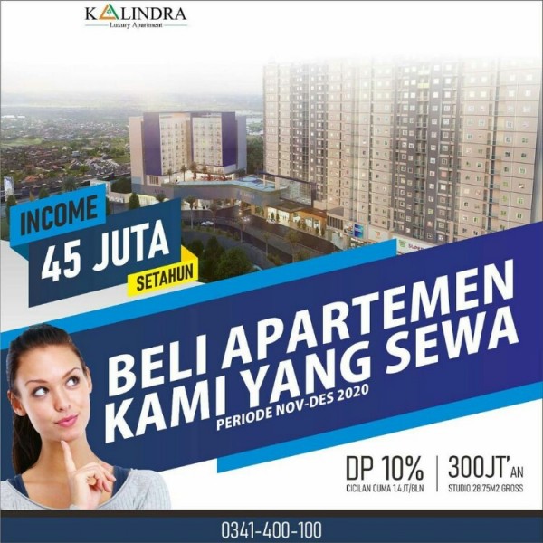 Beli Apartemen di The Kalindra Malang, Nikmati Income 45 Juta Setahun ...