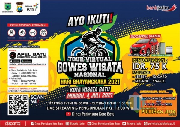 Dinas Pariwisata Kota Batu Gelar Tour Virtual Gowes Wisata Nasional ...
