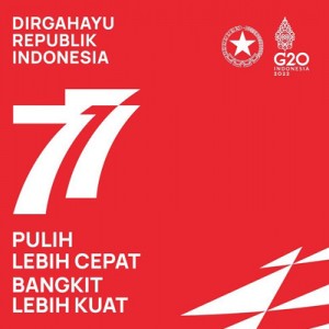 Pulih Lebih Cepat, Bangkit Lebih Kuat Jadi Tema HUT Ke-77 RI, Ini Logonya | MalangTIMES