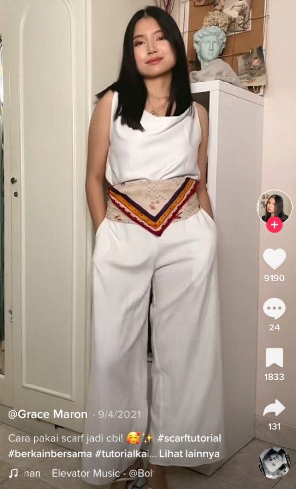 Makin Modis, Hanya Siapkan Hijab Segi Empat Bisa Jadi Obi Belt ...