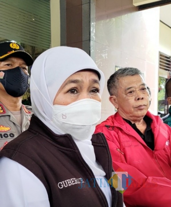 Sembari Mata Berkaca Kaca Khofifah Sebut Bakal Berikan Santunan