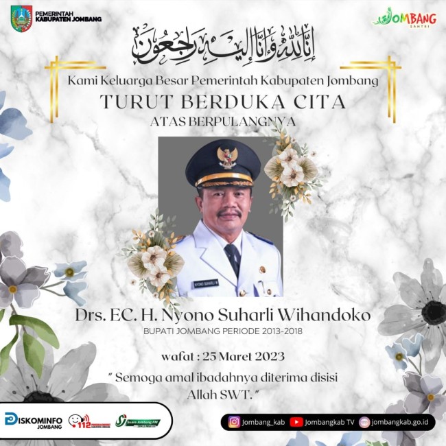 Mantan Bupati Jombang Meninggal Dunia di RSSA Malang