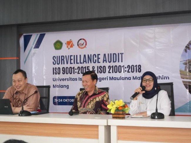 Audit Surveillance ISO 9001:2015 dan ISO 21001:2018, UIN Malang Targetkan Standar Mutu ...