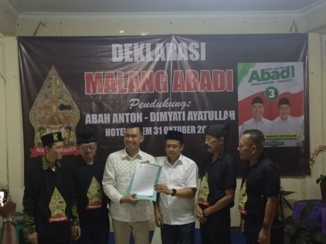 Deklarasi Dukungan Komunitas Untuk Paslon Abadi Terus Mengalir
